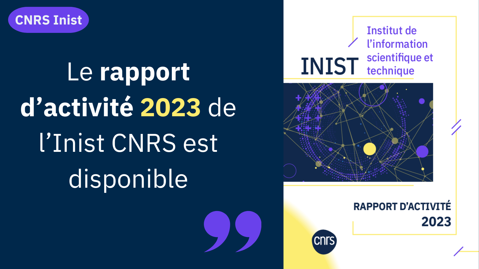 Inist - Institut de l'Information Scientifique et Technique | CNRS